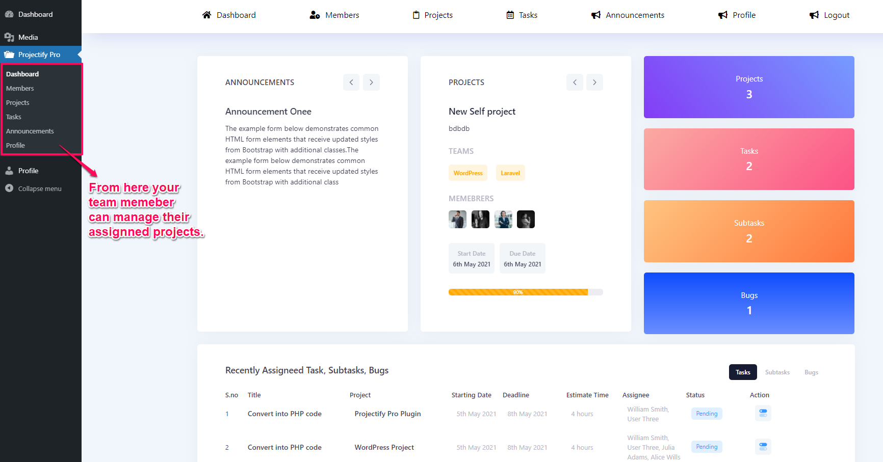 Getting started with the Projectify WordPress Premium Plugin - BeastThemes